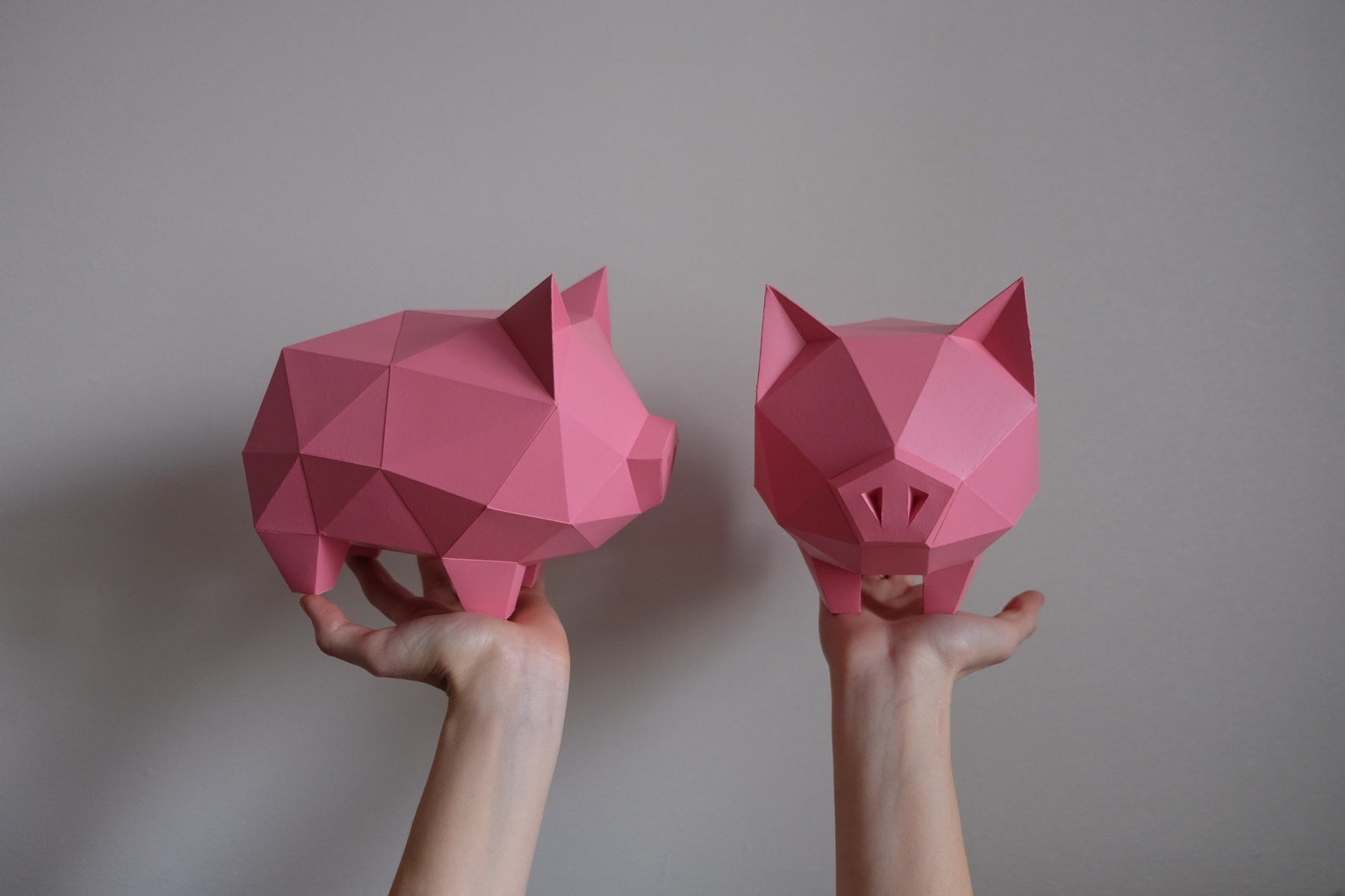 Papercraft 3D SMALL PIG Sculpture Piggy Bank Money Box | Etsy