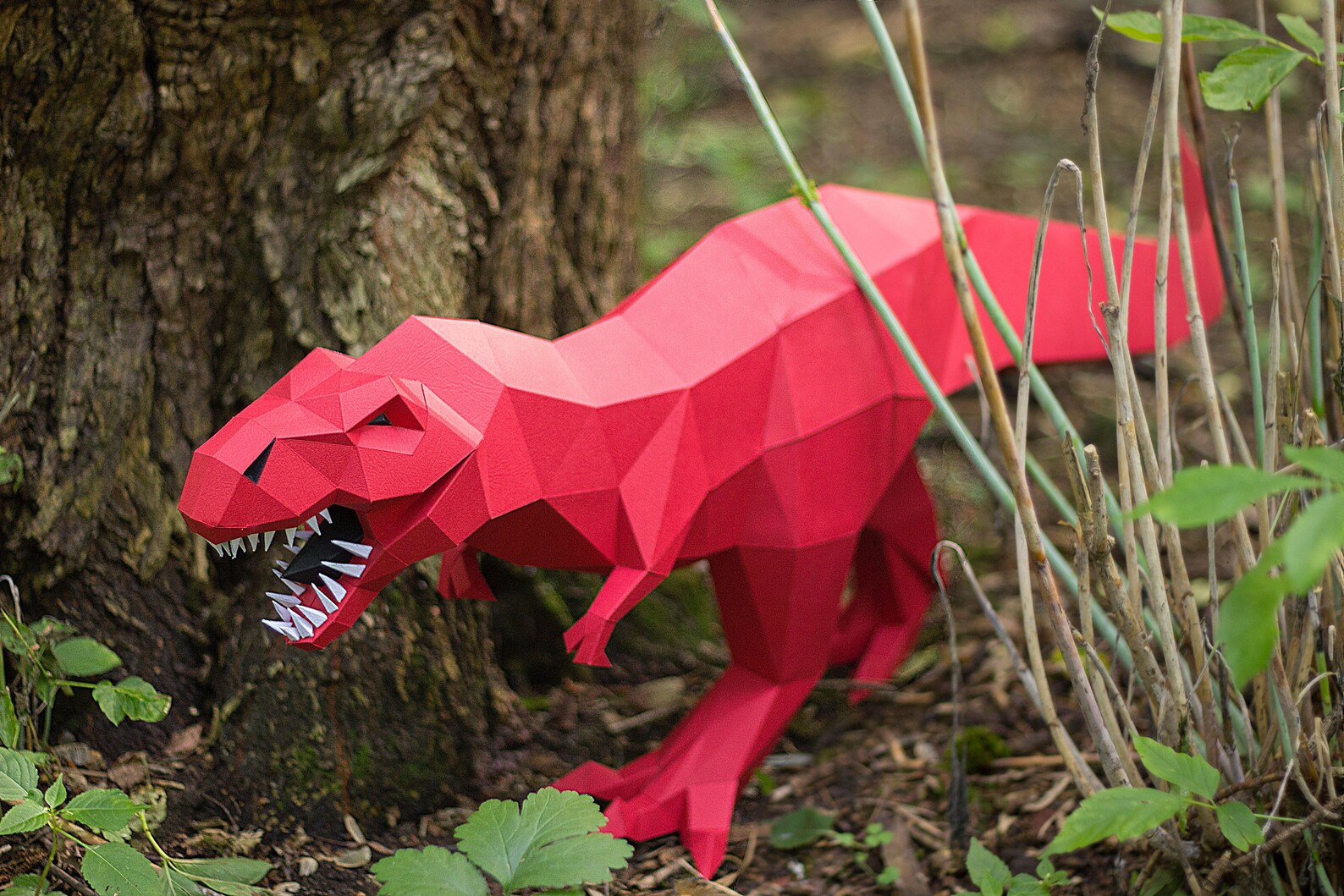 Papercraft Dinosaur T-REX TYRANNOSAURUS 3D Low Poly Paper - Etsy