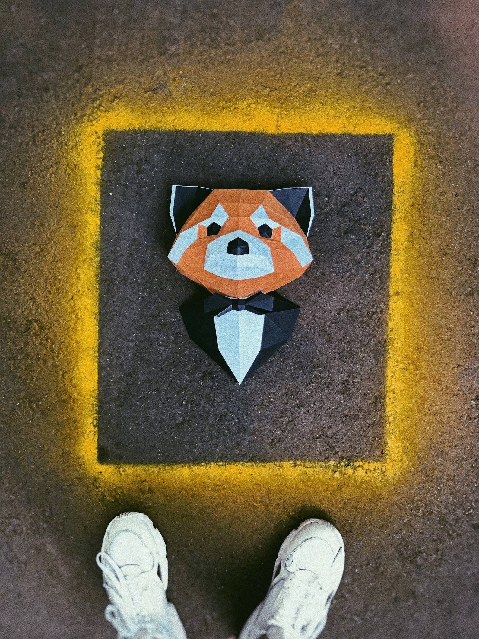 Papercraft 3D RED PANDA BEAR in Suit Pepakura Low Poly Paper - Etsy