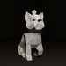 Papercraft 3d YORKSHIRE TERRIER Dog Puppy Low Poly Paper Sculpture Diy ...