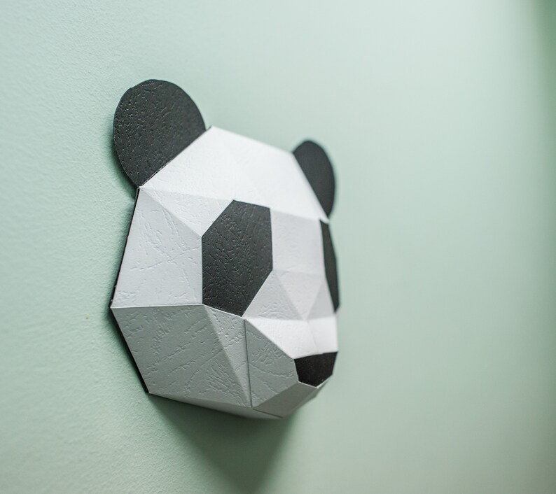 Papercraft 3d BABY PANDA BEAR Pepakura Small Figure for Kids - Etsy