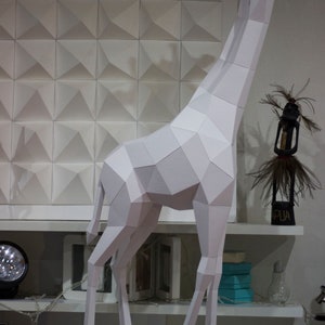 Papercraft 3D GIRAFFE CHILD Pepakura Pdf Template Low Polygonal Paper ...