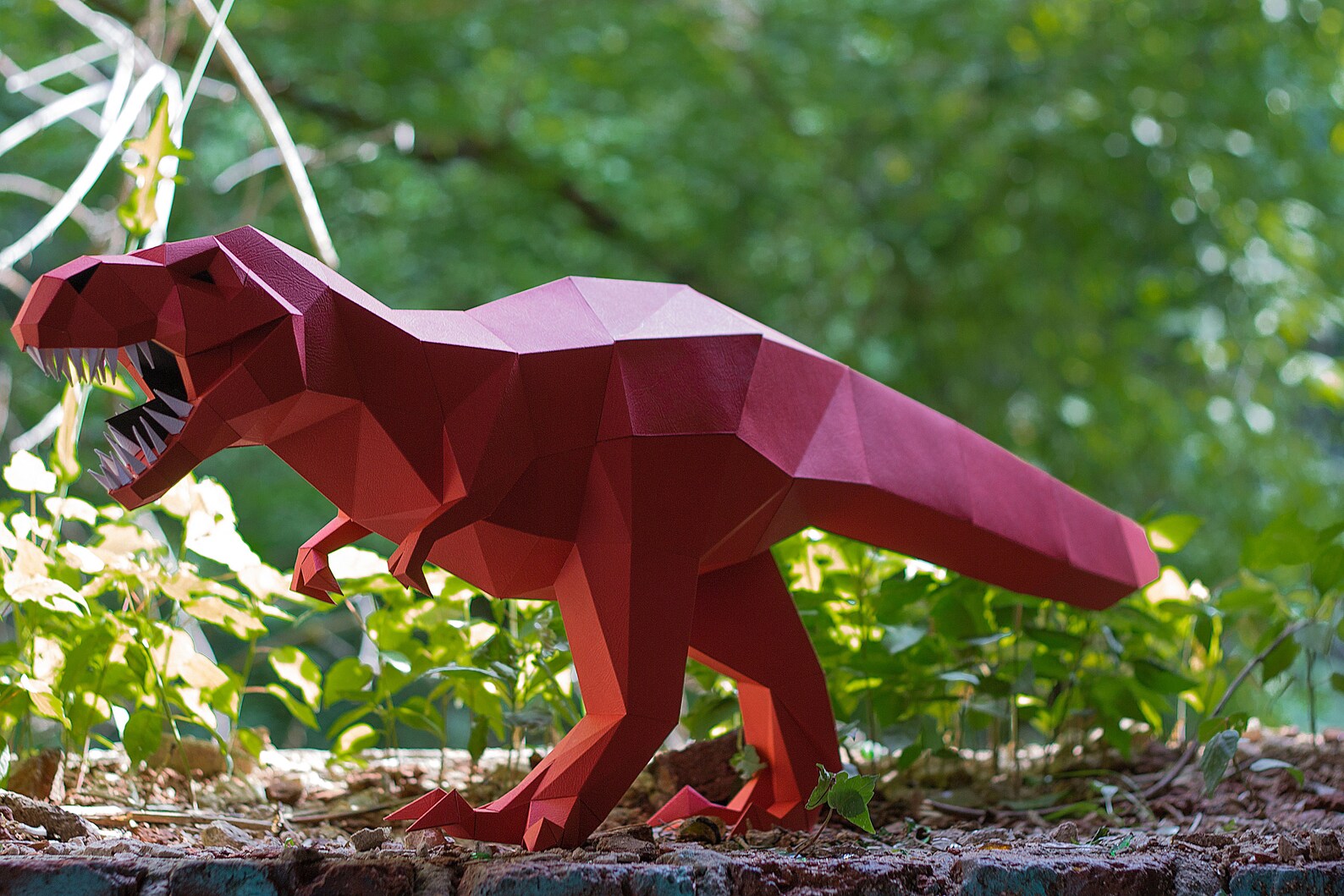 Papercraft Dinosaur T-REX TYRANNOSAURUS 3D Low Poly Paper - Etsy