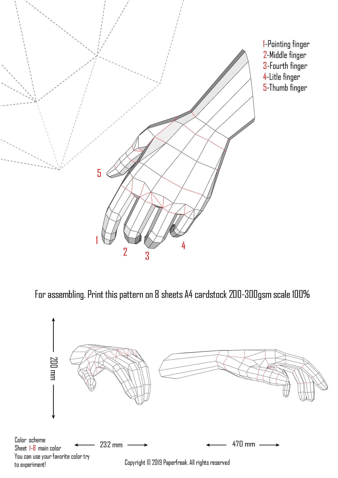 Papercraft 3D the CREATION of ADAM HANDS Pepakura Paper - Etsy