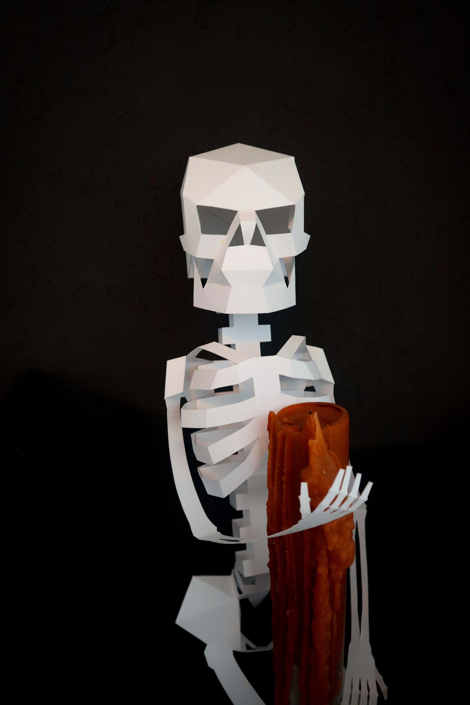 Papercraft 3D SKELETON SCULL and BONES Halloween Party Decor - Etsy