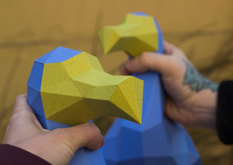 Papercraft 3D TWO DODO BIRDS Pepakura Pdf Template Low - Etsy