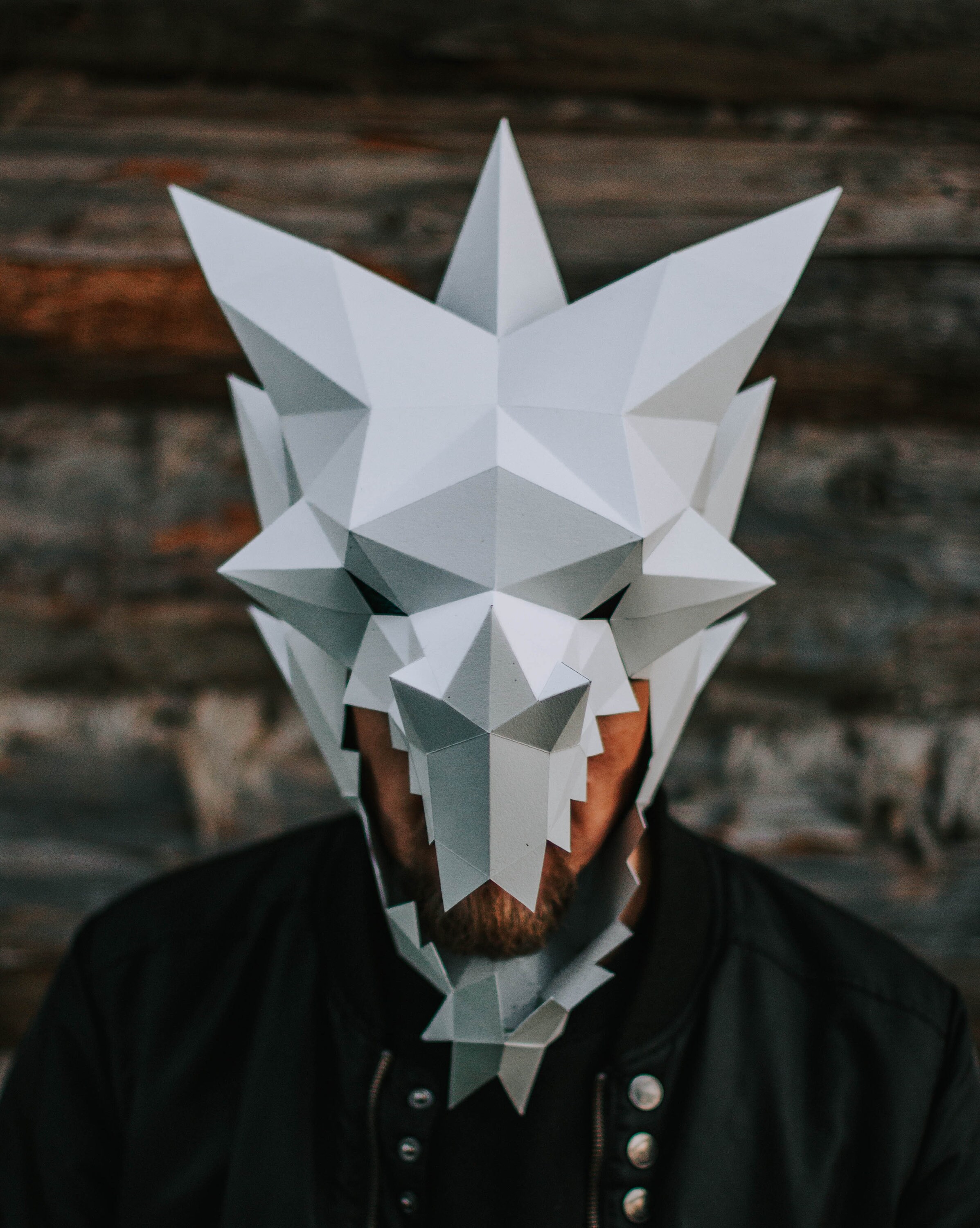 Papercraft 3D DRAGON HELMET MASK Fantasy Animal Halloween - Etsy UK