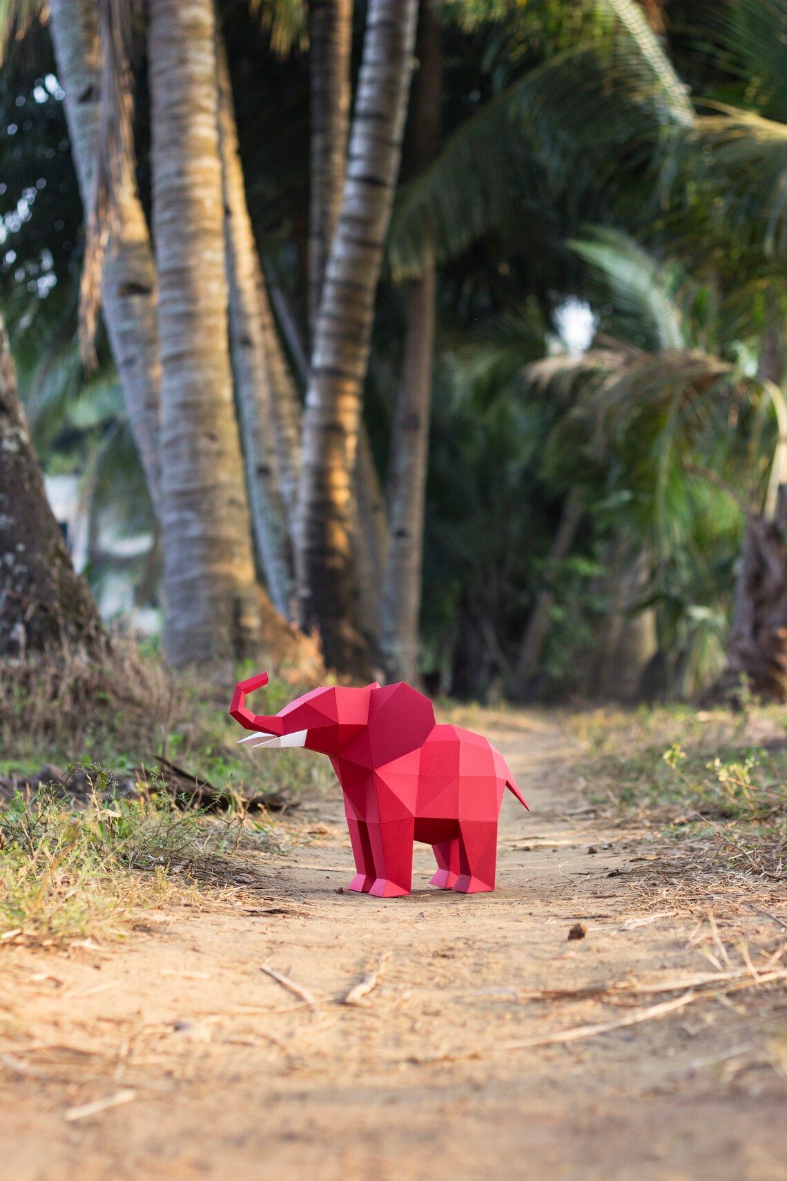 Papercraft 3D ELEPHANT SMALL Low Poly Paper Sculpture DIY Gift | Etsy