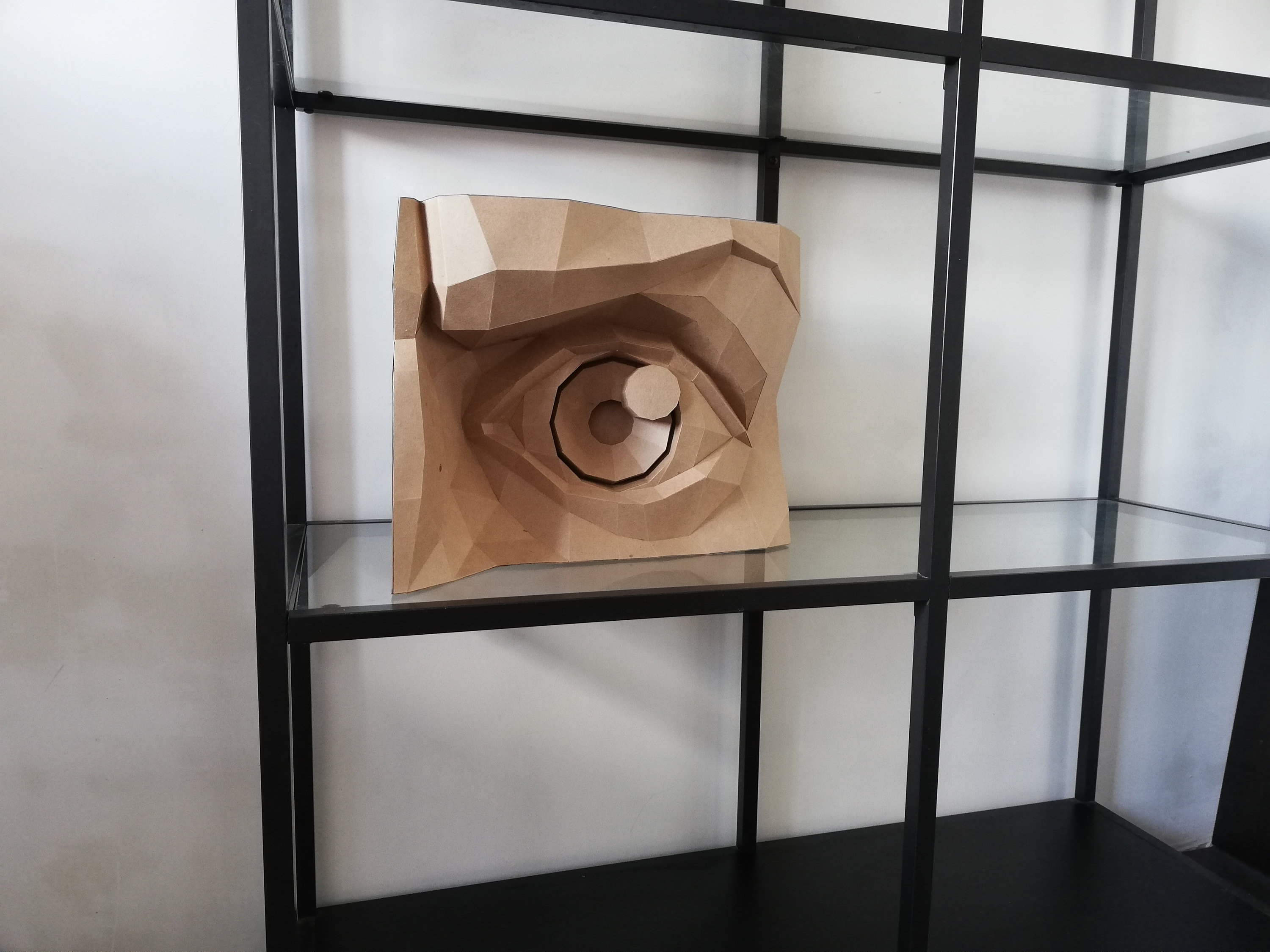 Papercraft 3D EYE SCULPTURE Left and Right Pepakura Low - Etsy