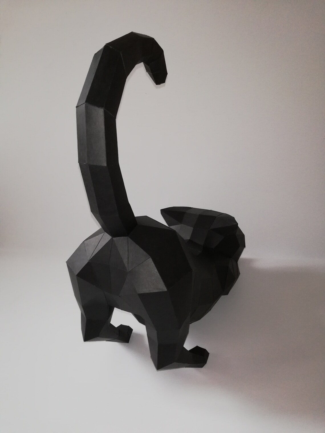 Papercraft 3D STRETCHING CAT Sculpture Pepakura Gift for Cat - Etsy