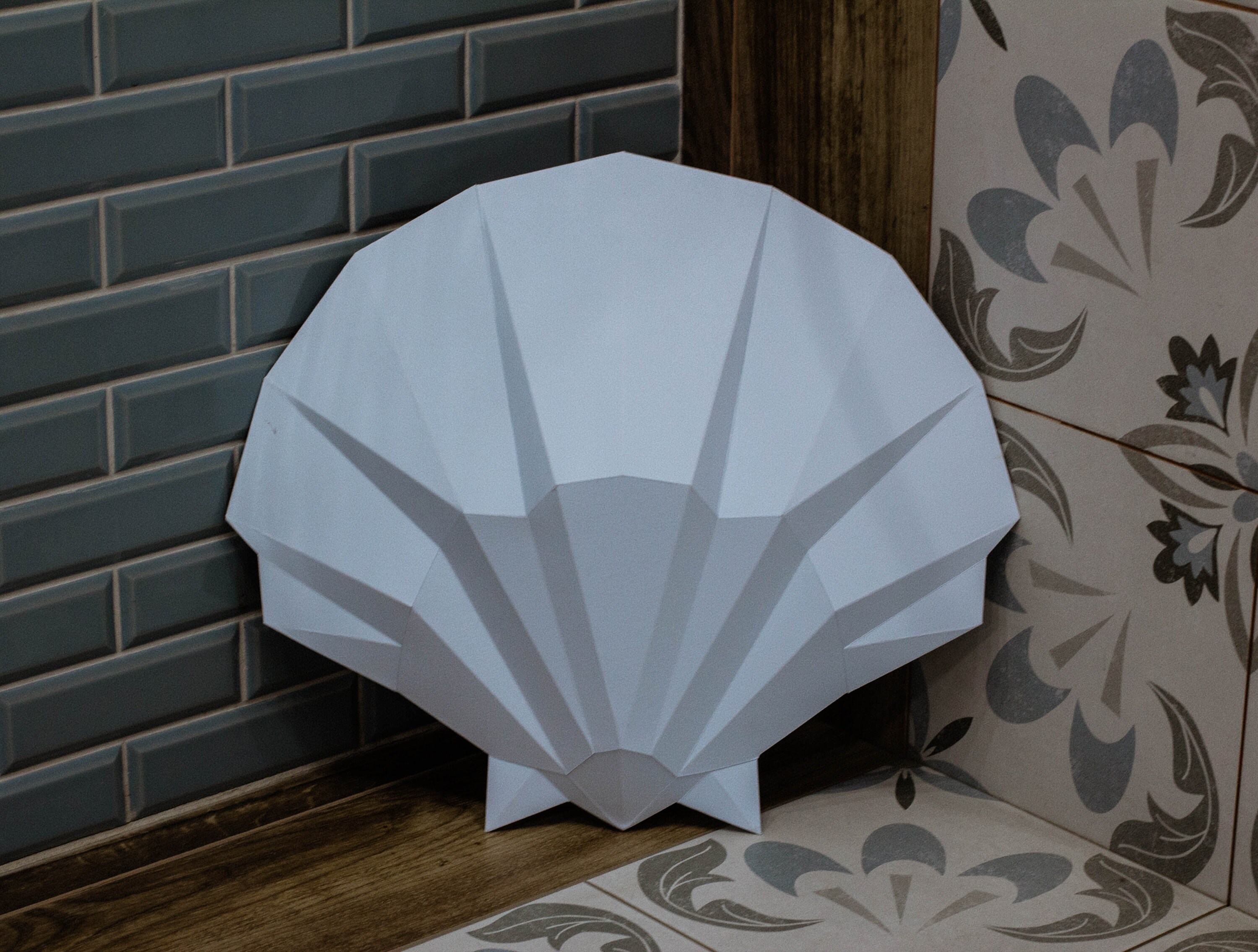 Papercraft 3d SHELL 1 Pepakura Sea Creatures Paperfreak Low - Etsy ...