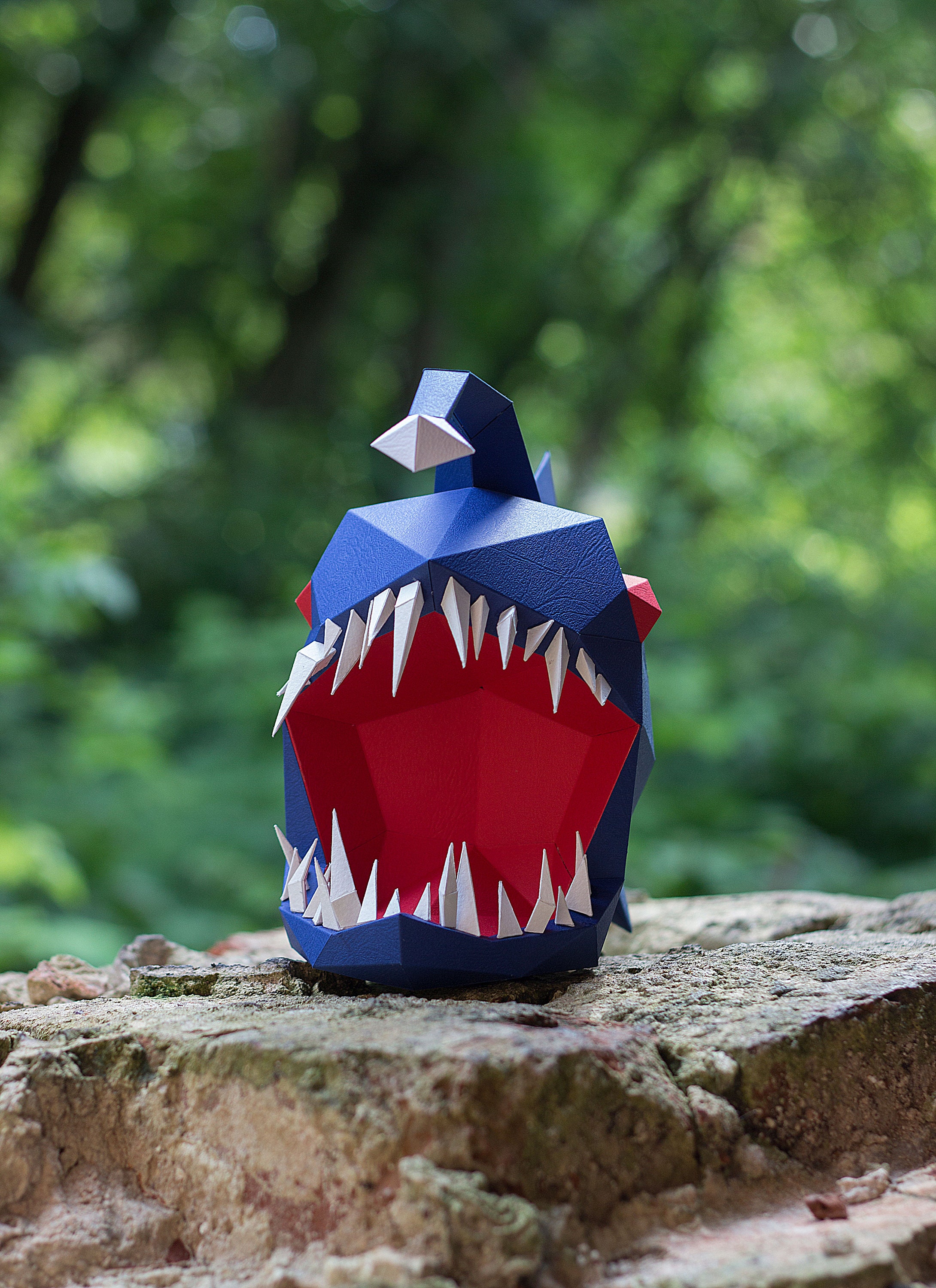 Papercraft ANGLER FISH 3D Pepakura Sea Creatures Paperfreak - Etsy ...
