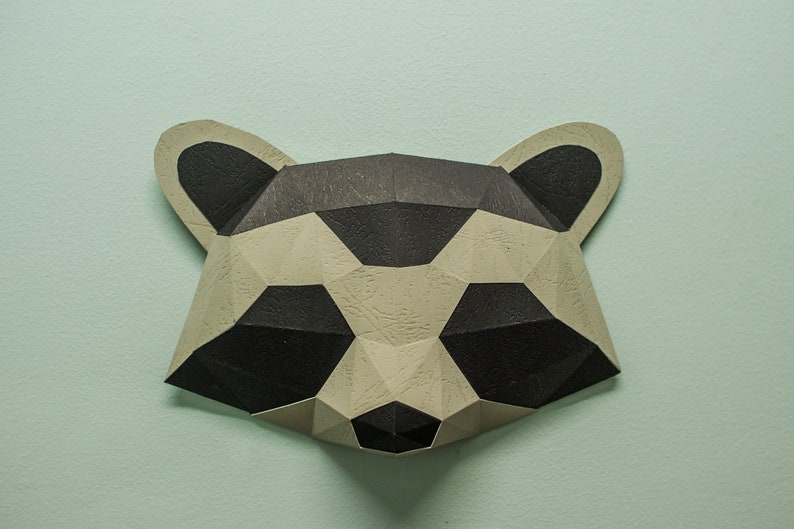 Papercraft 3d BABY RACCOON Pepakura Small Figure for Kids - Etsy