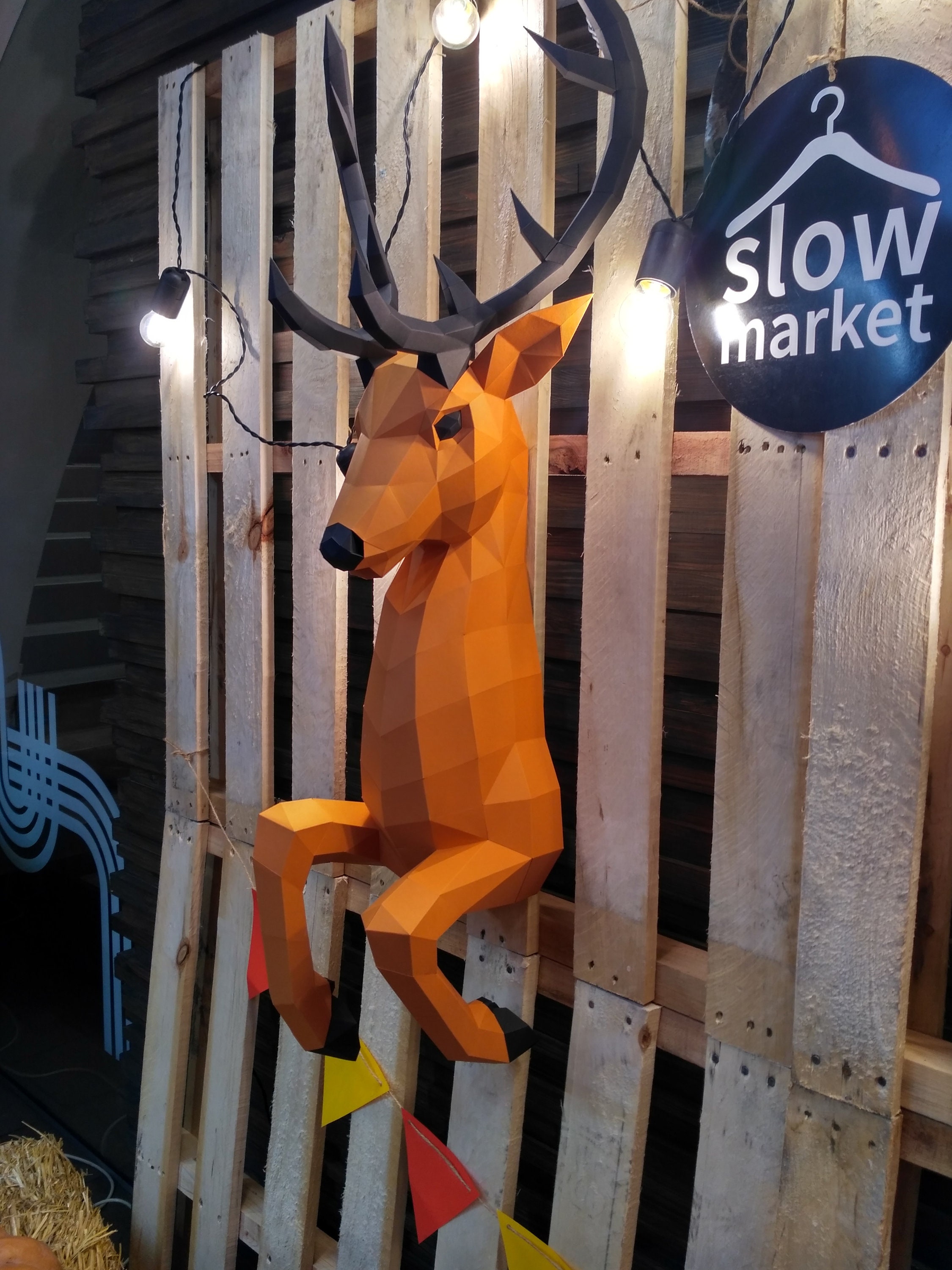 Papercraft 3D DEER Out Of Wall pepakura PDF template Low Poly - Etsy México