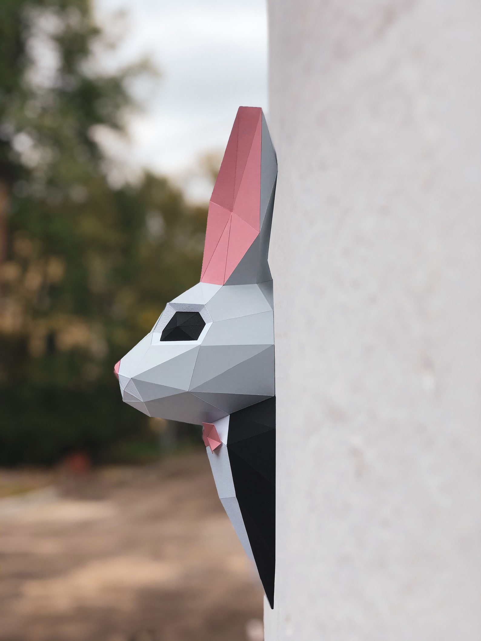 Papercraft 3D RABBIT BUNNY in SUIT Pepakura Low Poly Paper - Etsy