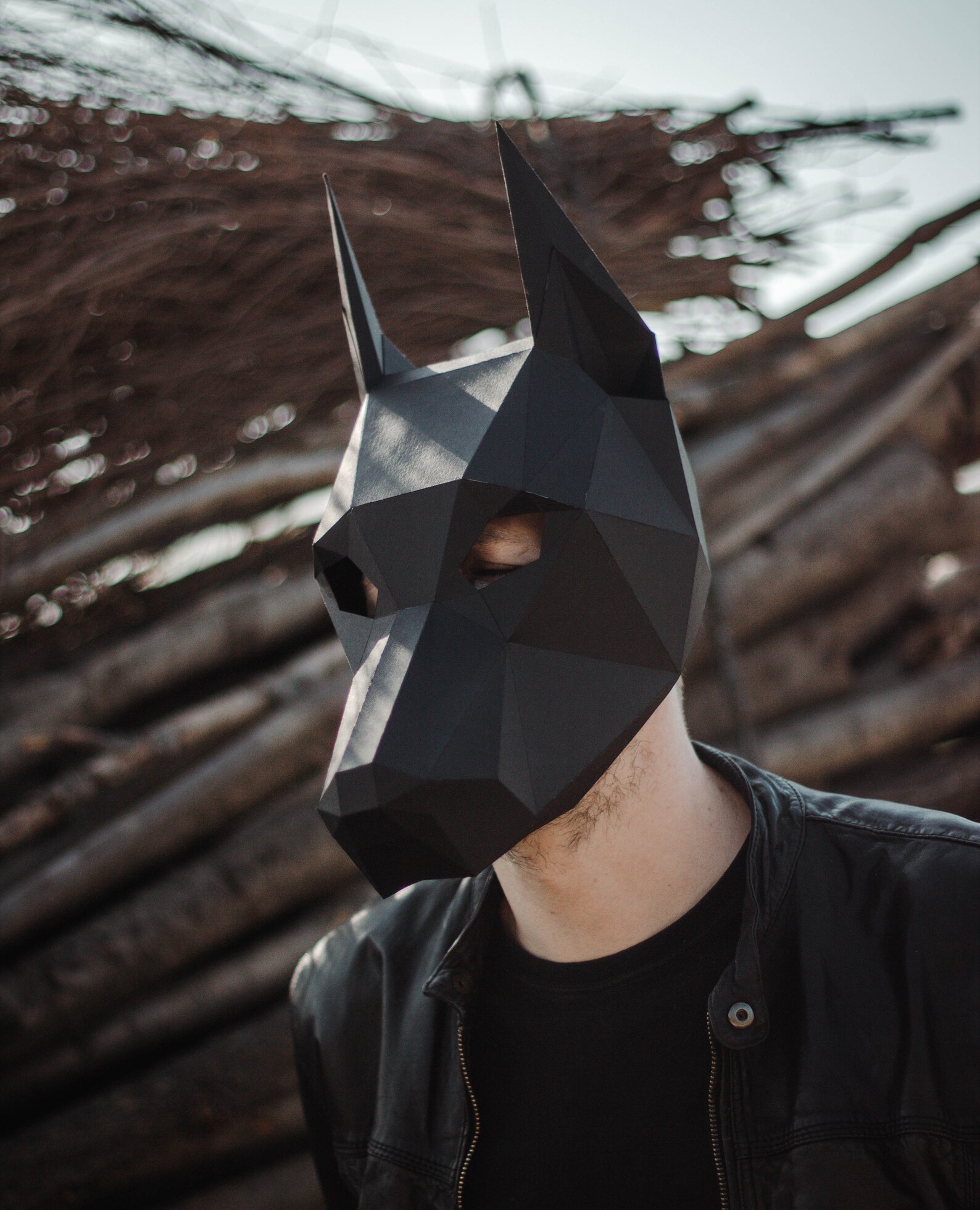 Papercraft 3D DOBERMAN HELMET Dog MASK Fantasy Animal - Etsy