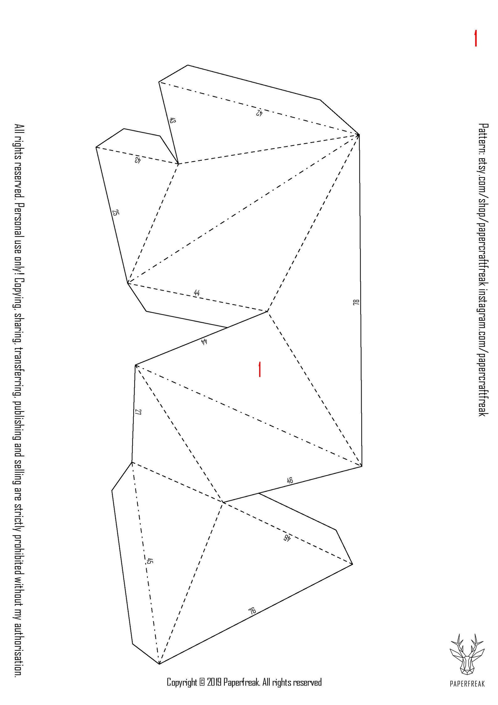 Papercraft 3D EIGHT 8 NUMBER Birthday Party Decor Pepakura Low - Etsy