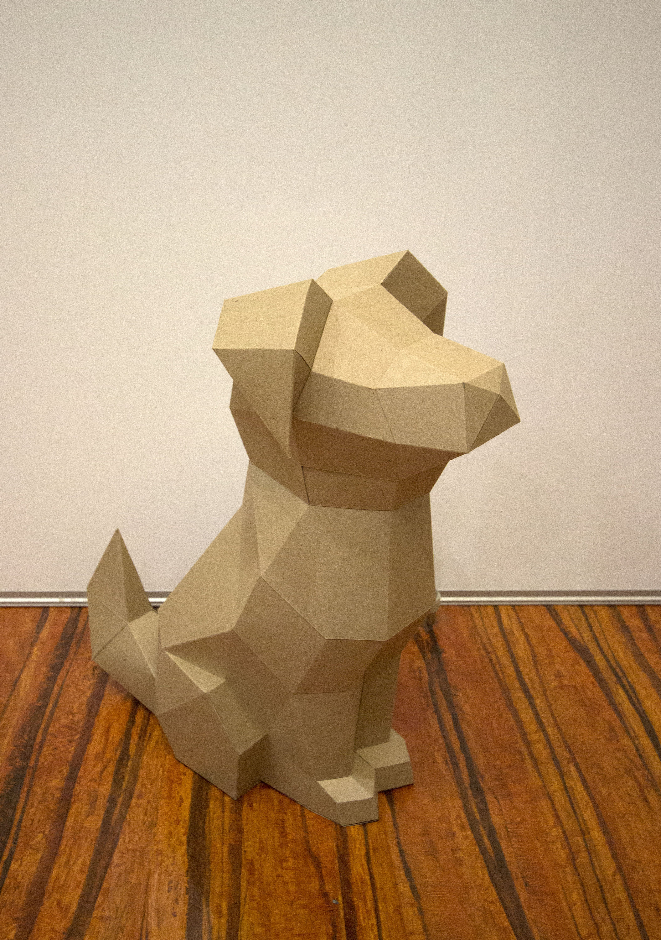 Papercraft 3d SITTING PUPPY DOG 3D Low Poly Paper Sculpture - Etsy