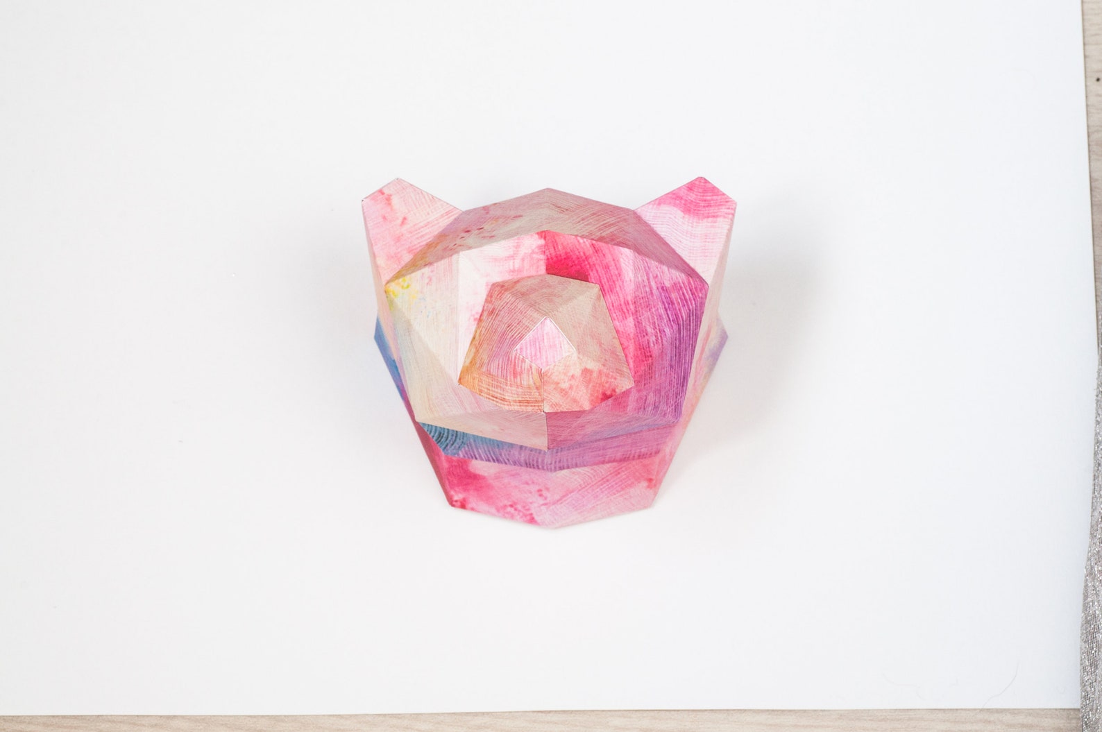 Papercraft 3d SMALL BEAR HEAD Old Paper Sculpture Diy Gift Low - Etsy