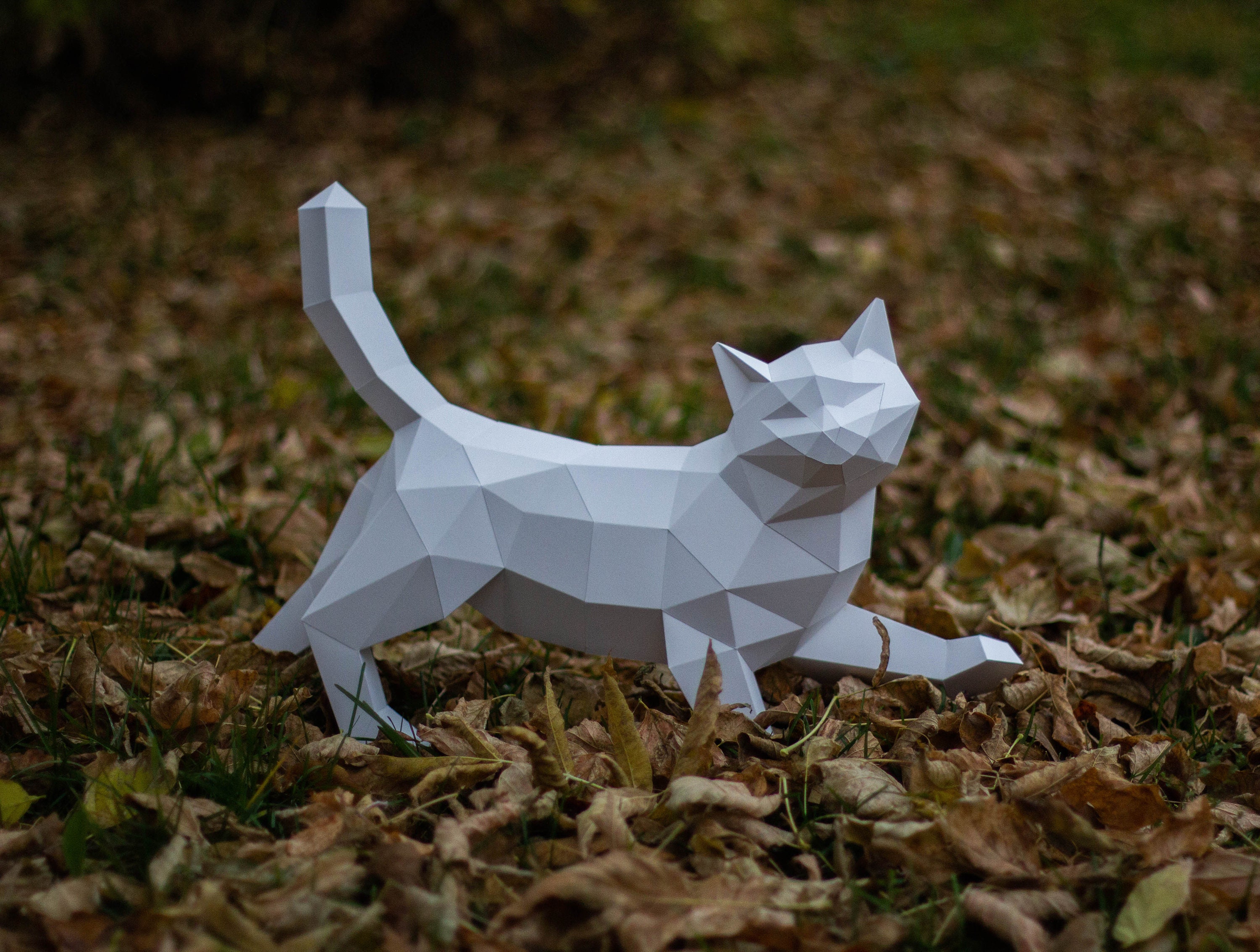 Papercraft 3D WALKING CAT Pepakura Gift Kitty Lover Cute - Etsy Canada