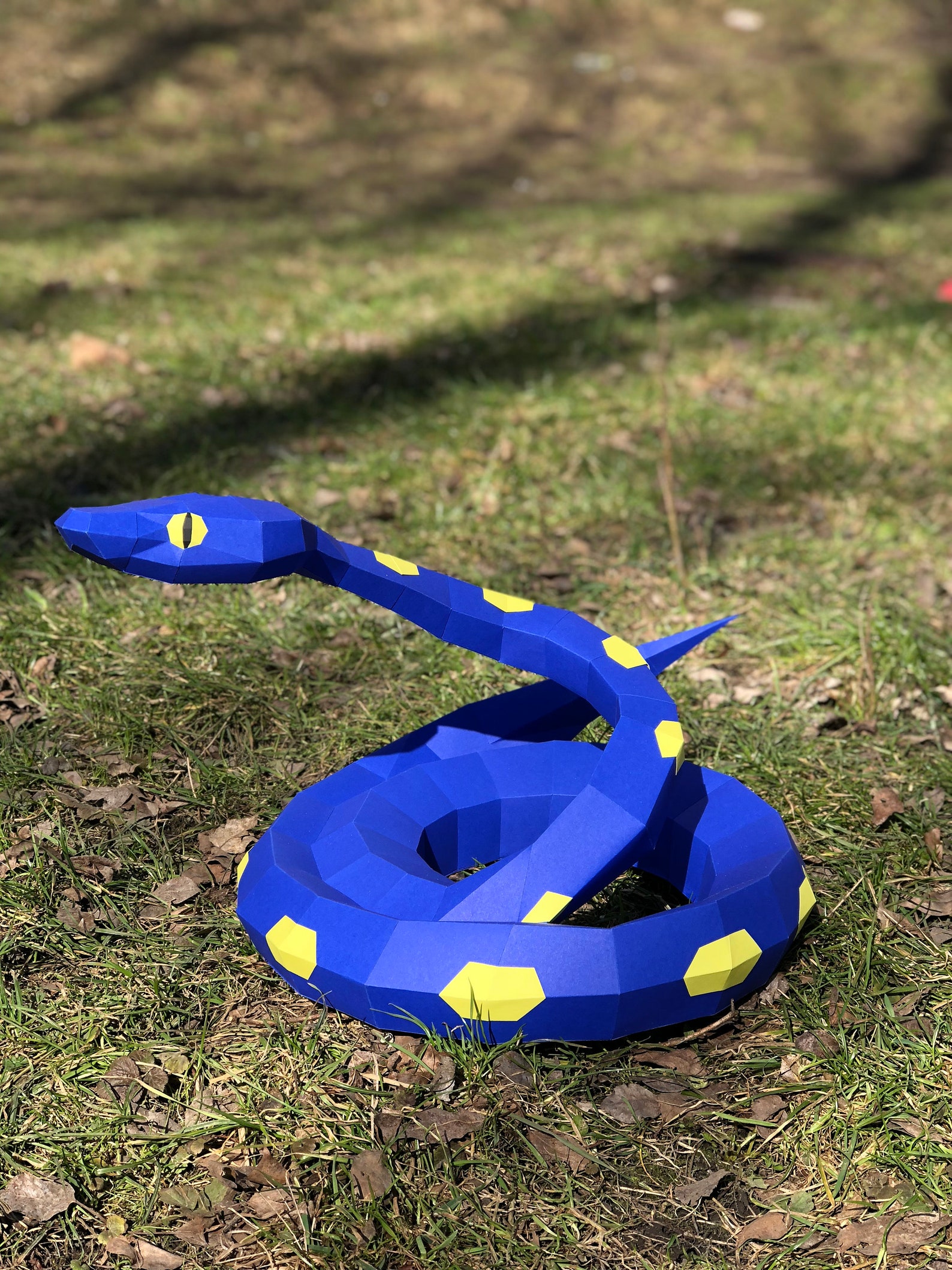 Papercraft 3d SNAKE 3D Python VIPER Low Poly Paper Sculpture - Etsy