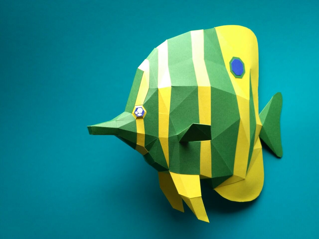 Papercraft BUTTEFLY FISH 3D Pepakura Sea Creatures Paperfreak - Etsy Canada