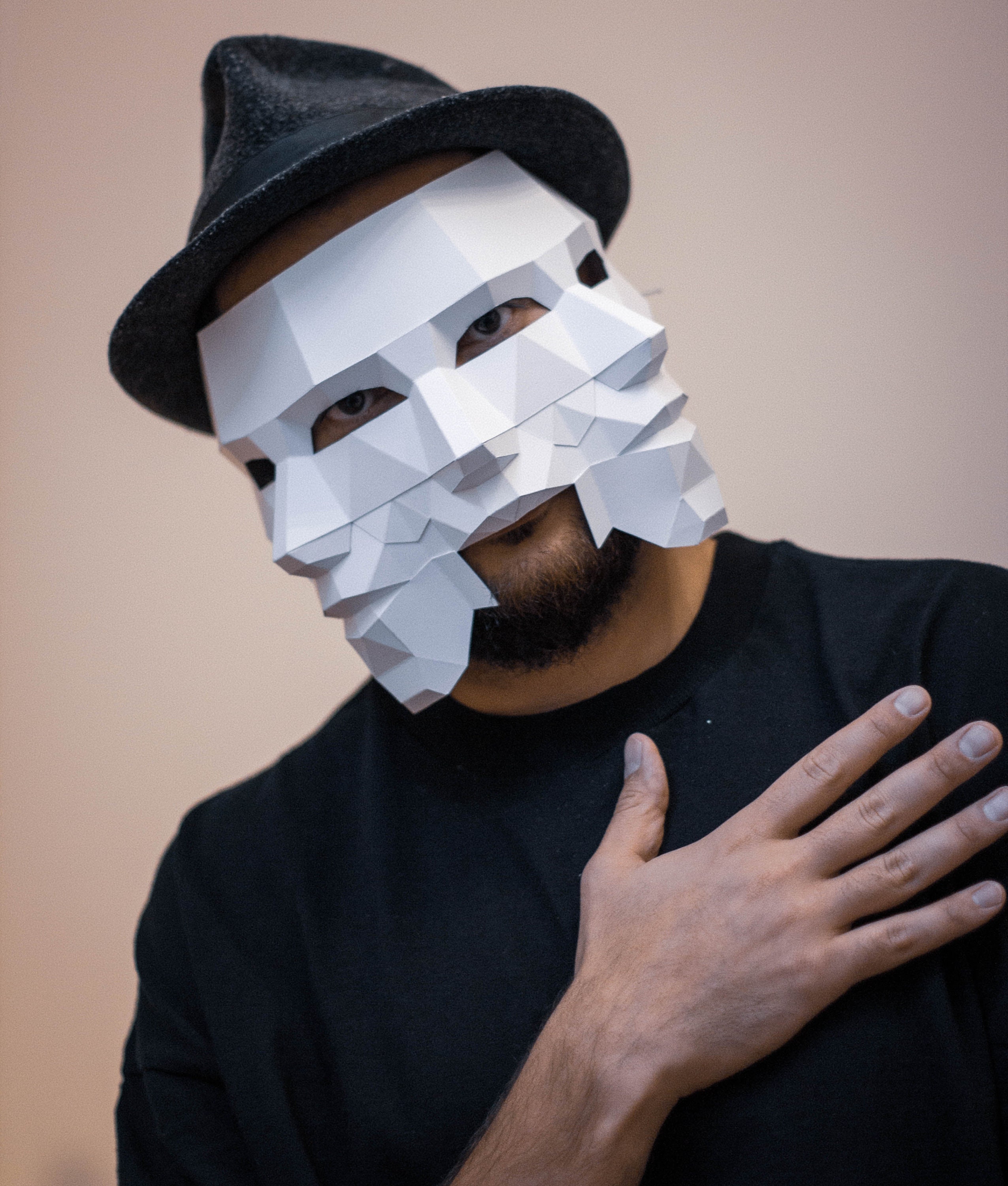 Papercraft 3D TREE FACE MASK Halloween Pepakura Venetian - Etsy UK