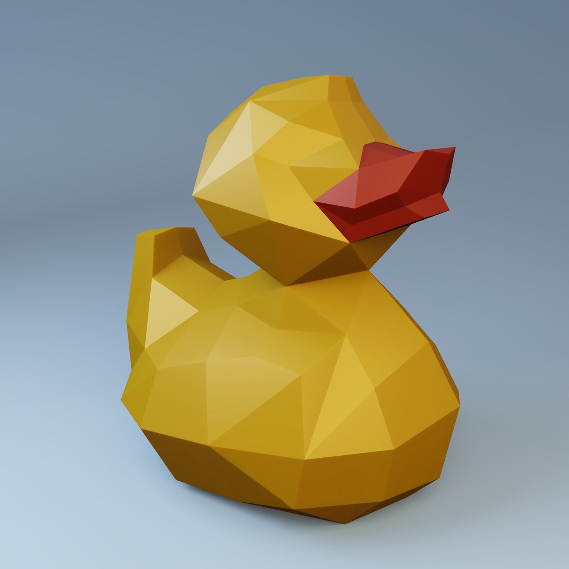Papercraft 3D DUCK TOY Low Poly Paper Sculpture DIY Gift Decor | Etsy