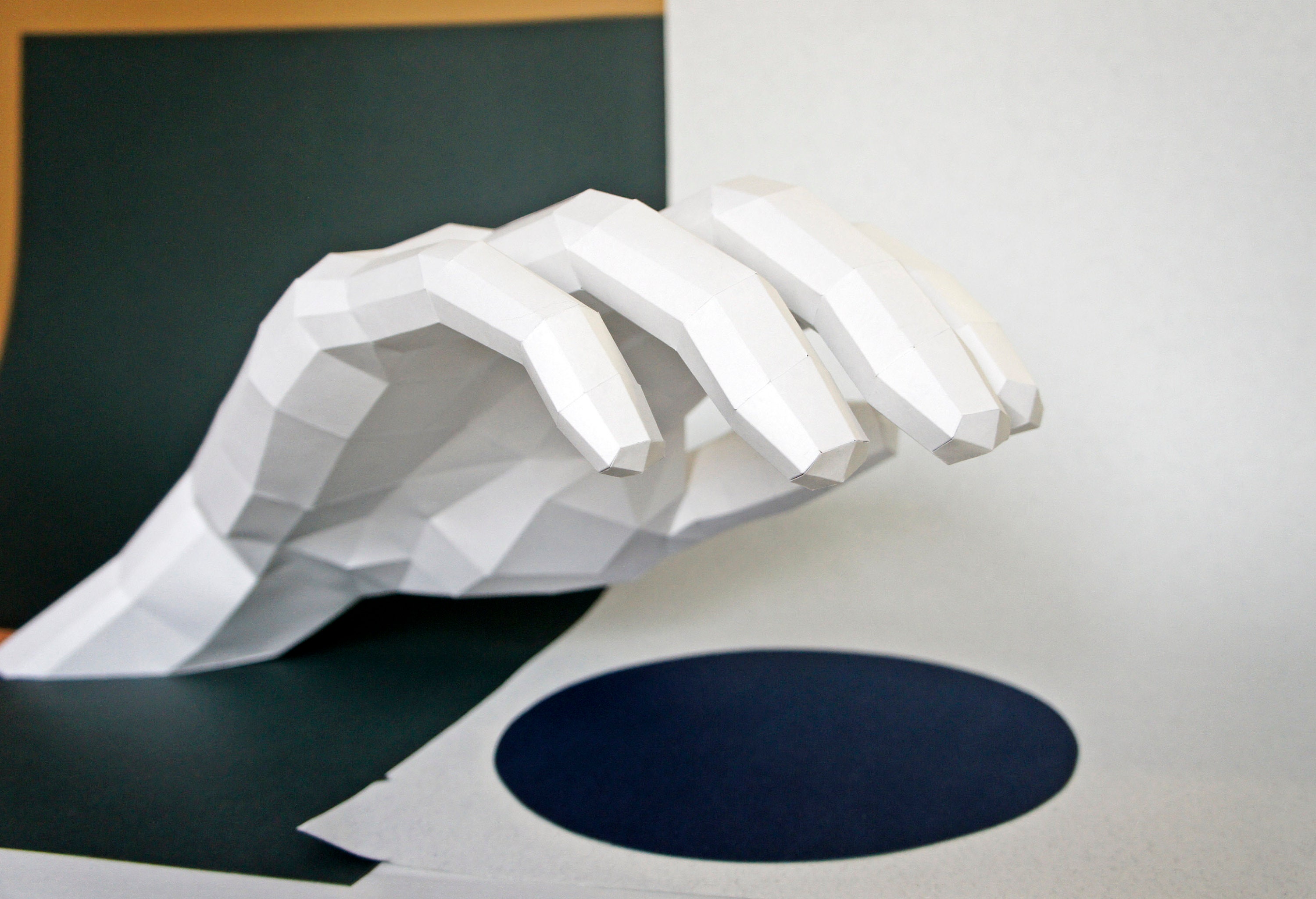 Papercraft 3D HAND WITH NAILS Pepakura Template Engagement Low - Etsy ...