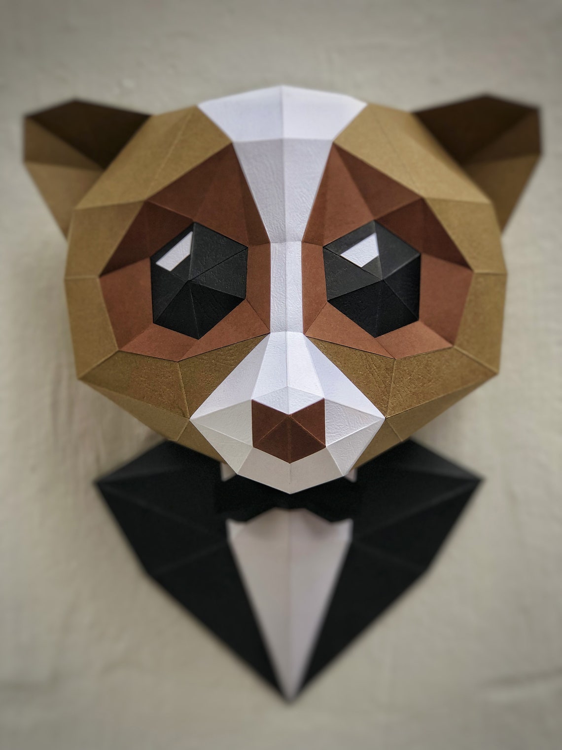 Papercraft 3D LORIS MONKEY in SUIT Pepakura Low Poly Paper - Etsy