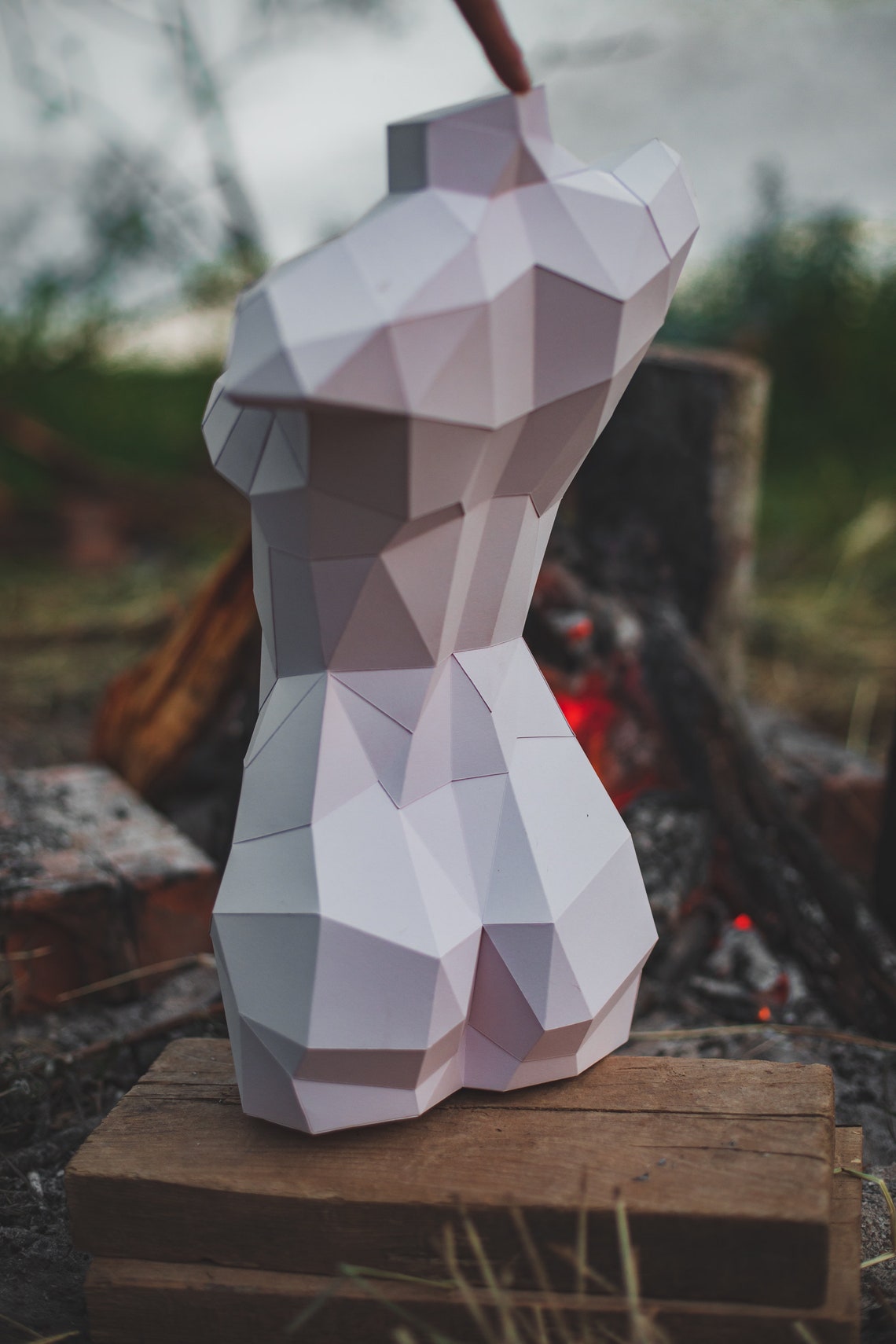 Papercraft 3D WOMAN BODY Template Culpture Pepakura Paper Girl | Etsy