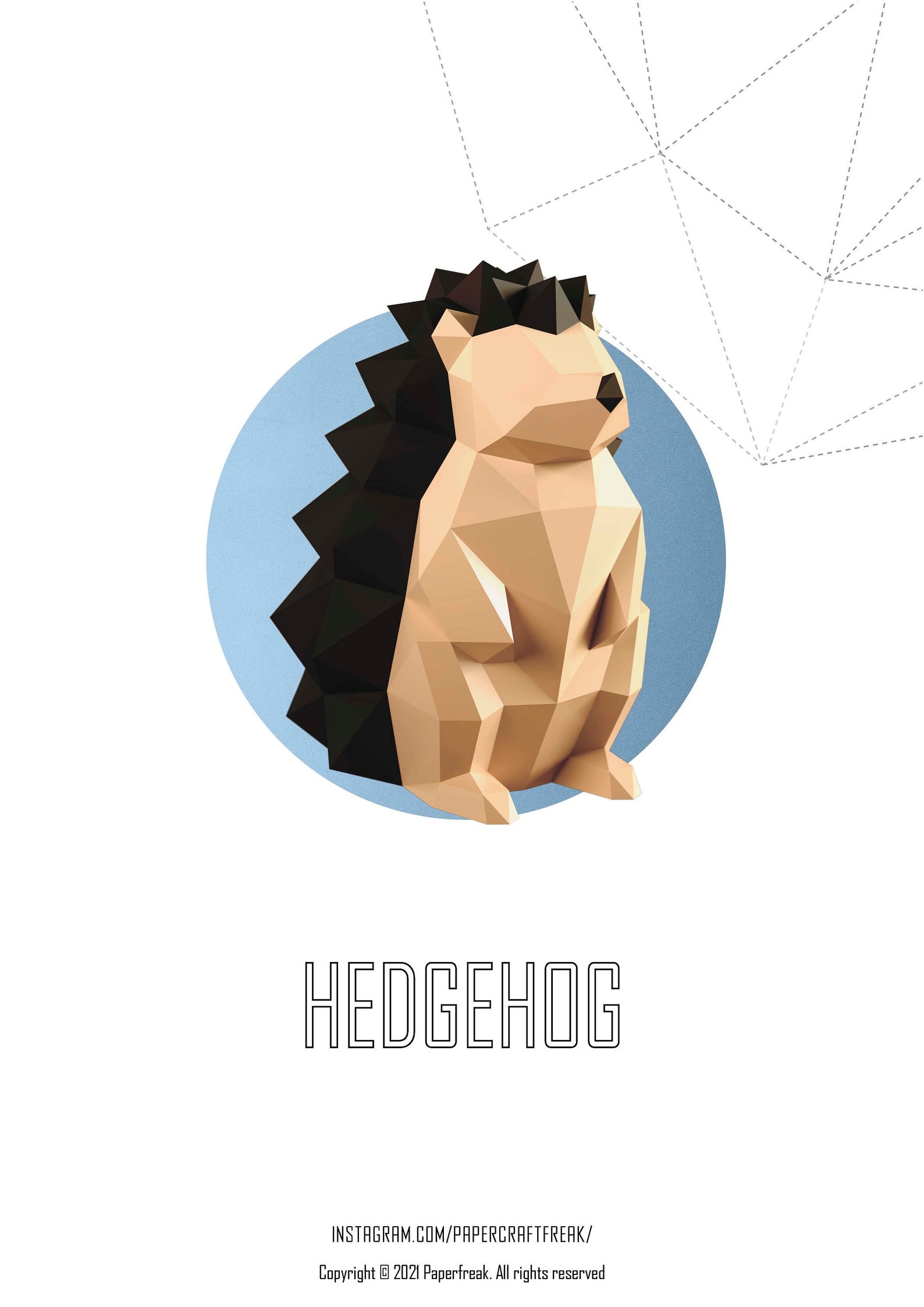Papercraft 3D HEDGEHOG Low Poly Paper Sculpture Diy Gift Decor - Etsy