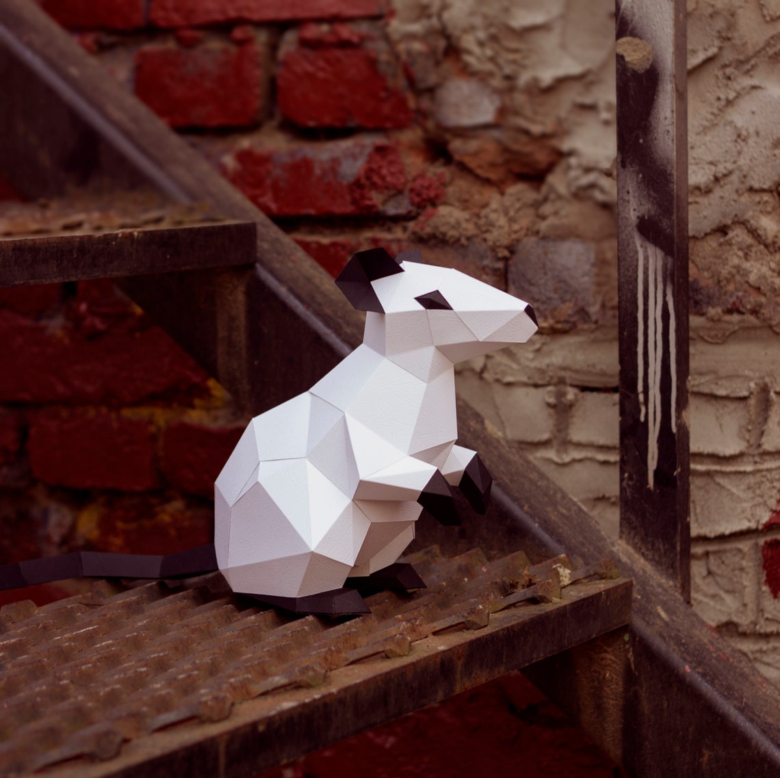 Papercraft 3d RAT MOUSE SET Low Poly Paper Sculpture Diy Gift | Etsy