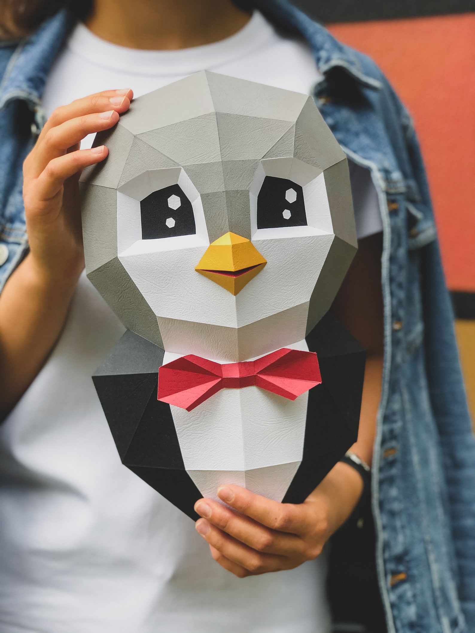 Papercraft 3D PENGUIN in SUIT Pepakura Low Poly Paper - Etsy