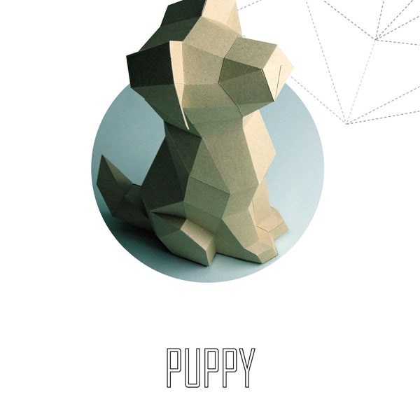 Papercraft Dog - Etsy