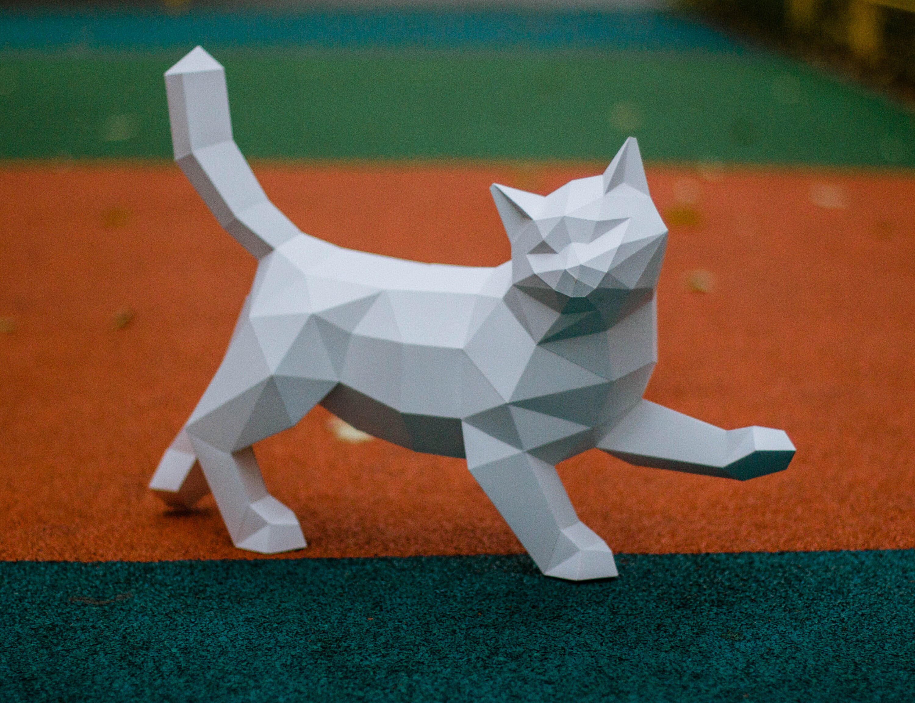 Papercraft 3D WALKING CAT Pepakura Gift Kitty Lover Cute - Etsy Canada