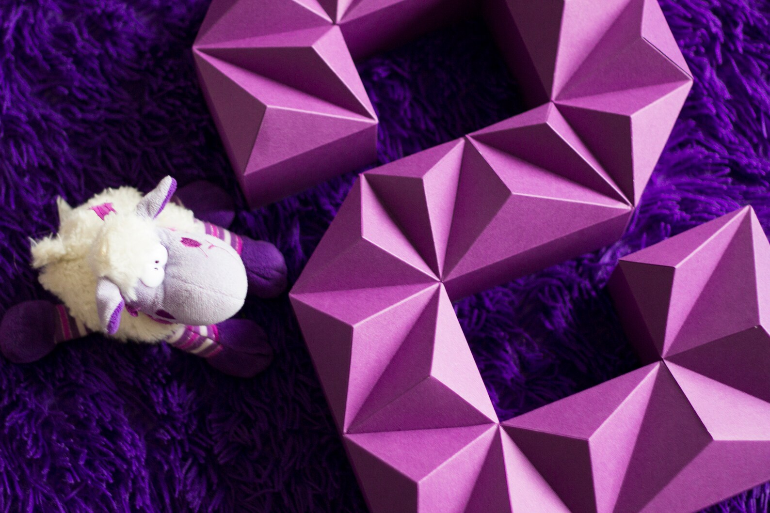 Papercraft 3D ALL NUMBER Birthday Party Decor Pepakura Low - Etsy