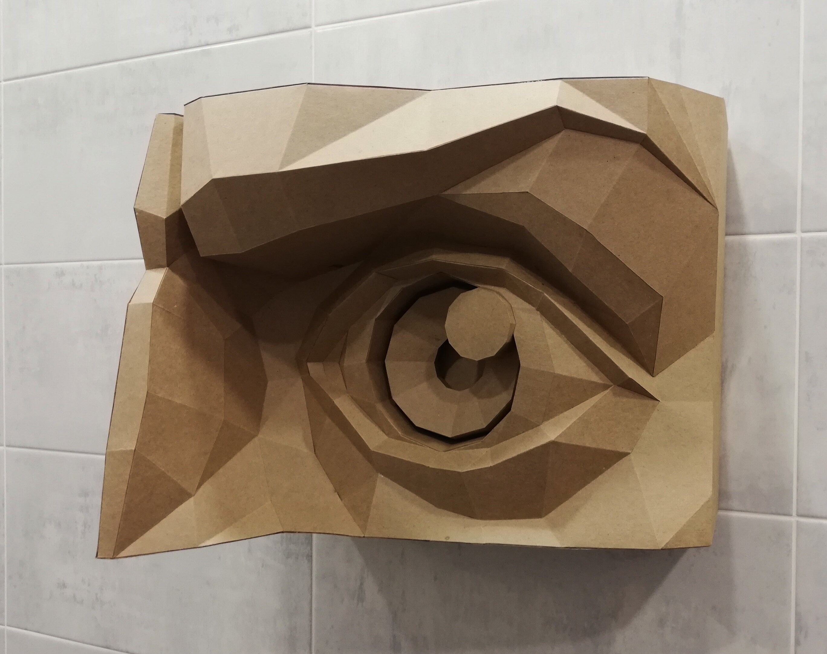 Papercraft 3D EYE SCULPTURE Left and Right Pepakura Low - Etsy