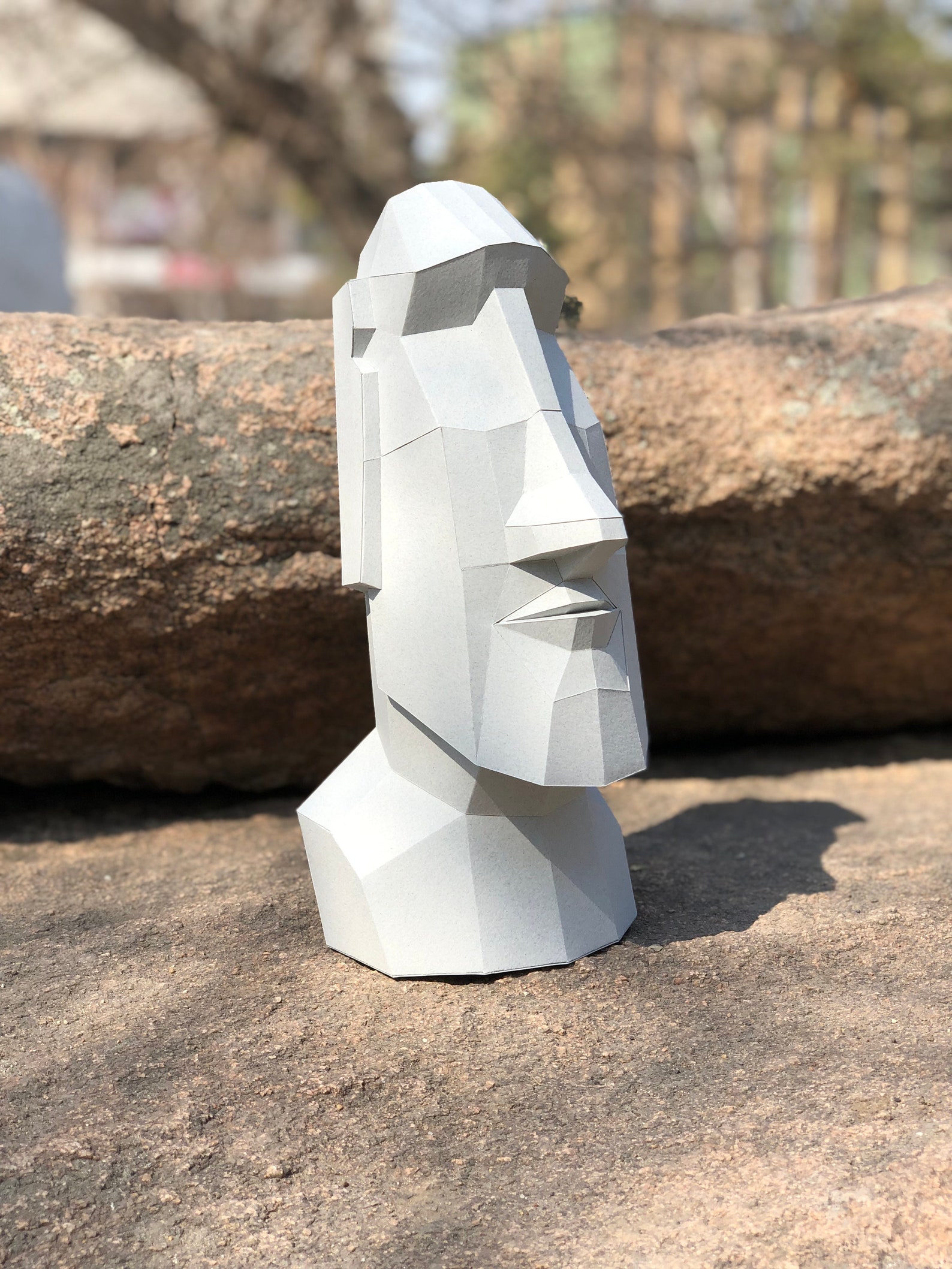 Papercraft 3D MOAI STONE STATUE Rapa Nui Easter Island - Etsy