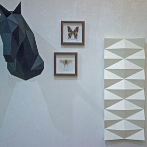 Papercraft 3D RHOMBUS INSTALLATION Acoustic Panel Pepakura PDF Template ...