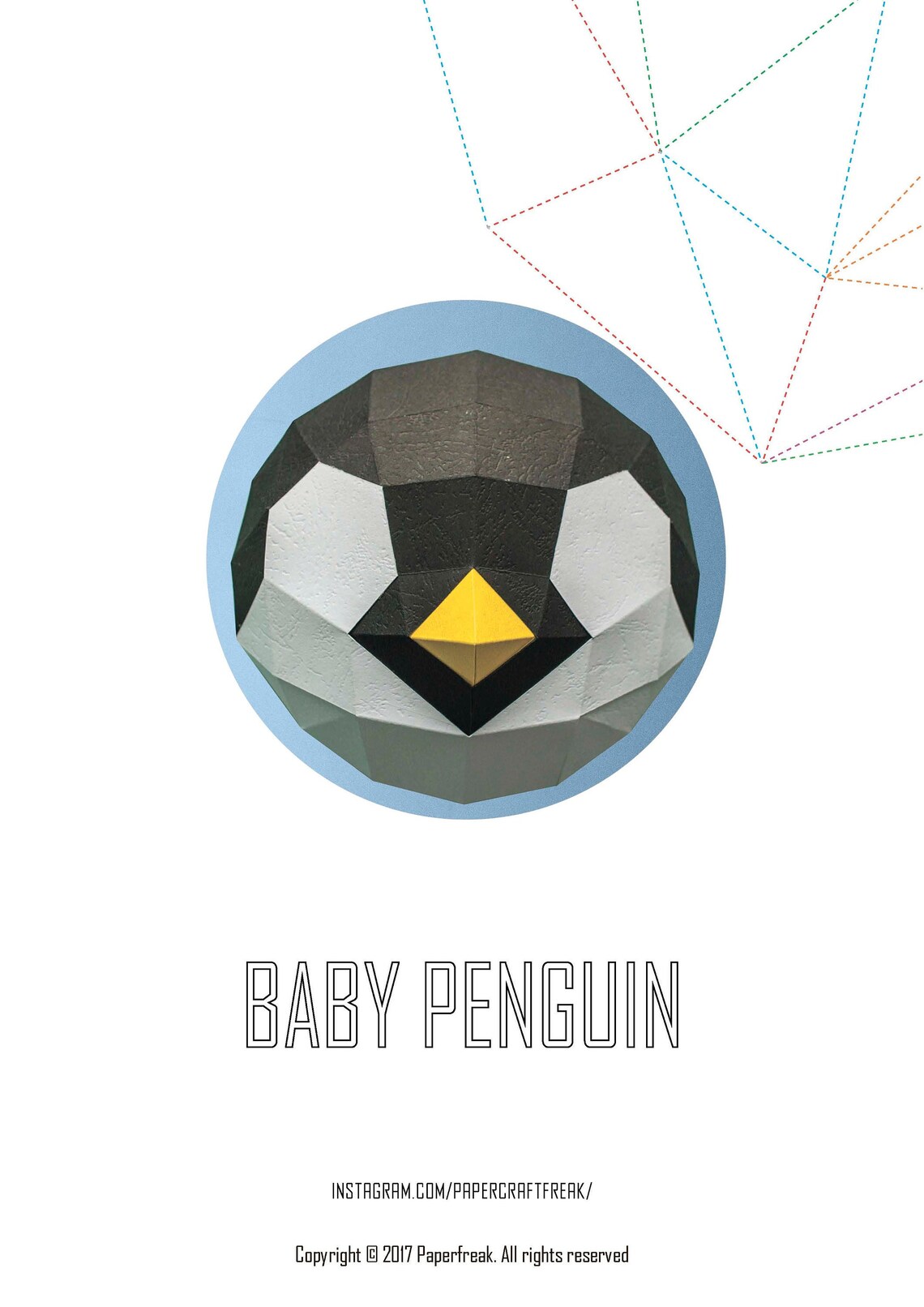 Papercraft 3d BABY PENGUIN Pepakura Small Arctic Animal Figure - Etsy
