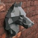 Papercraft 3D WOLF HEAD New Low Poly Paper Sculpture Diy Gift Decor for ...