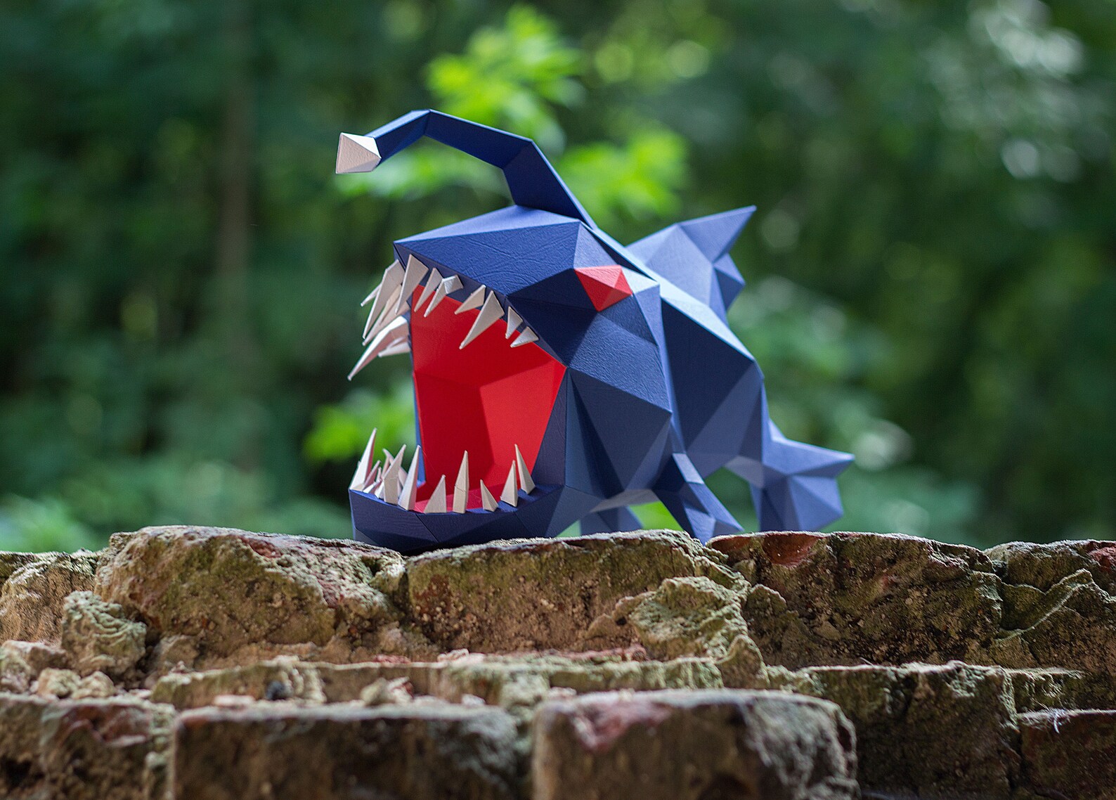 Papercraft ANGLER FISH 3D Pepakura Sea Creatures Paperfreak - Etsy