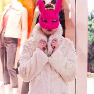 Papercraft 3D RABBIT BUNNY MASK New Halloween Pepakura Carnival Low ...