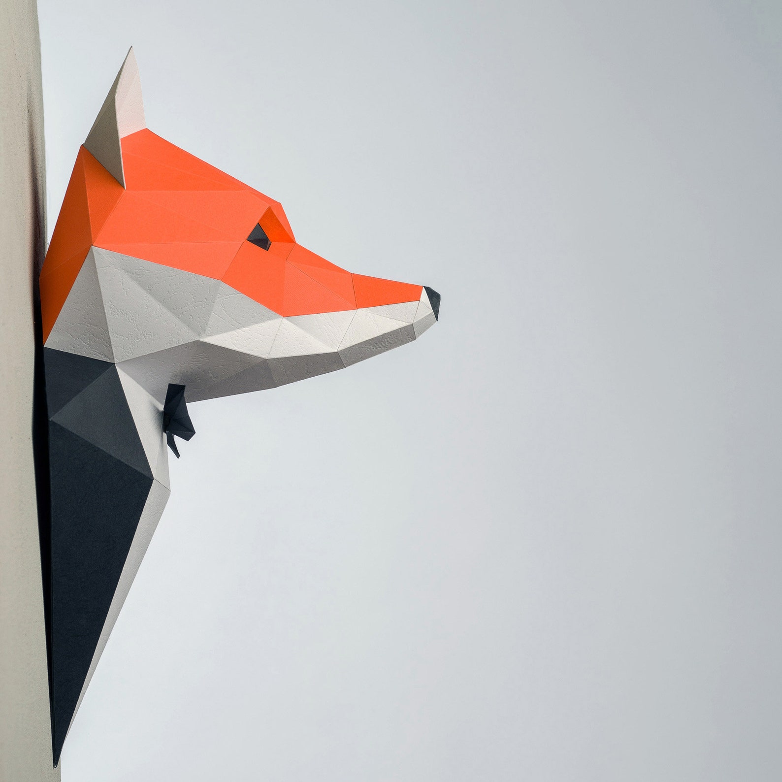 Papercraft 3D FOX IN SUIT Pepakura Low Poly Paper Sculpture - Etsy
