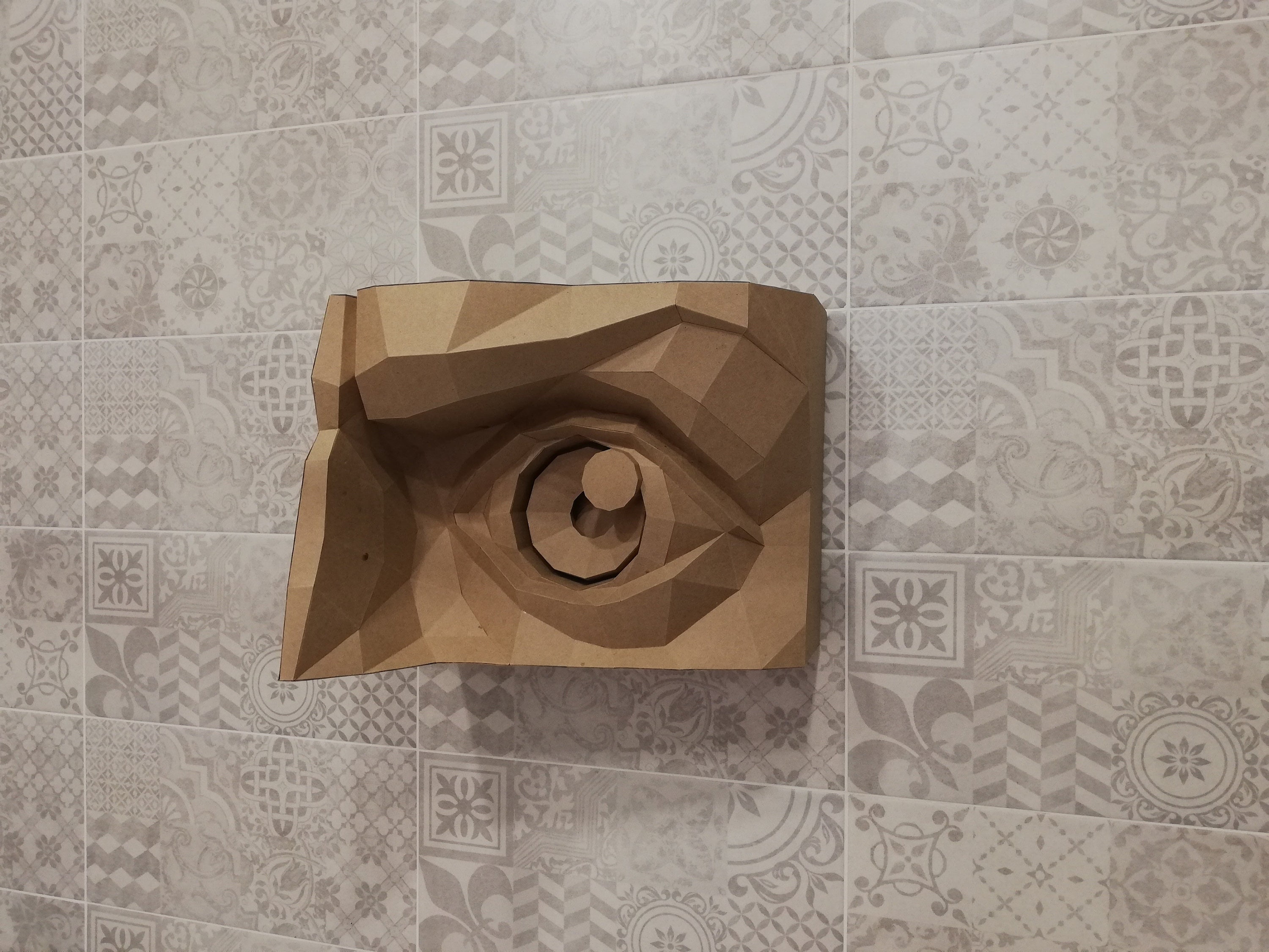 Papercraft 3D EYE SCULPTURE Left and Right Pepakura Low - Etsy