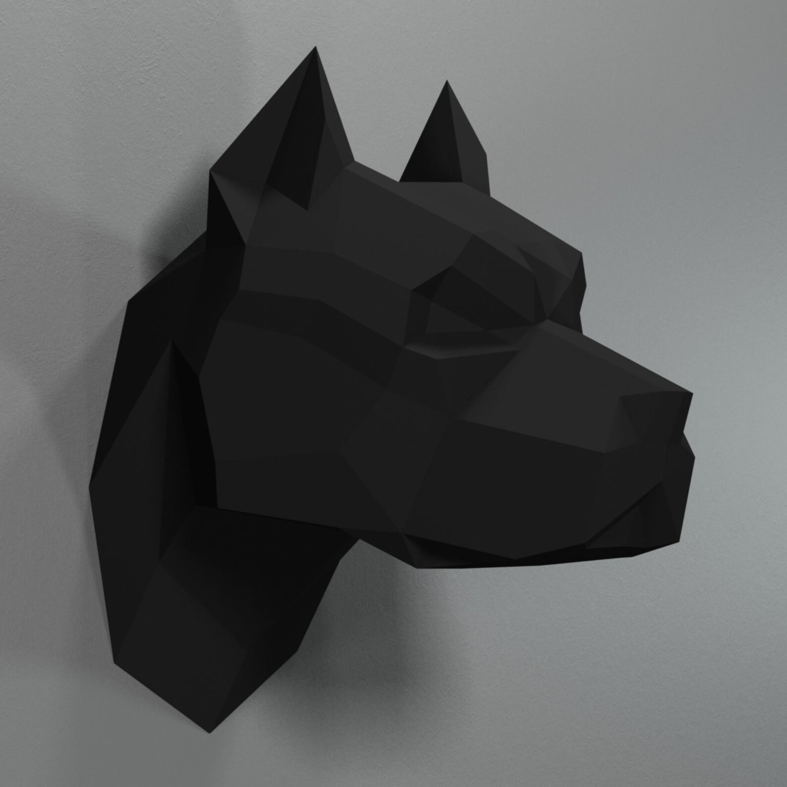 Papercraft 3d PITBULL DOG HEAD Low Poly Paper Sculpture Diy - Etsy