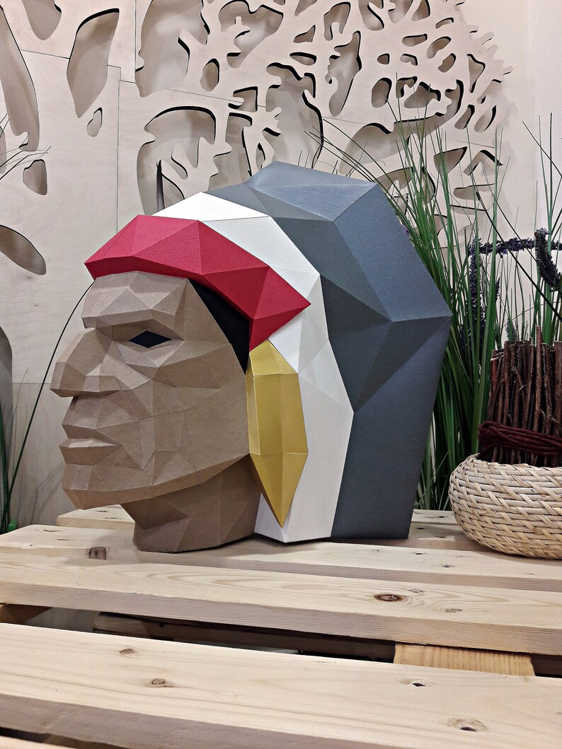 Papercraft 3D NATIVE AMERICAN INDIAN Comanche Apache Navajo - Etsy