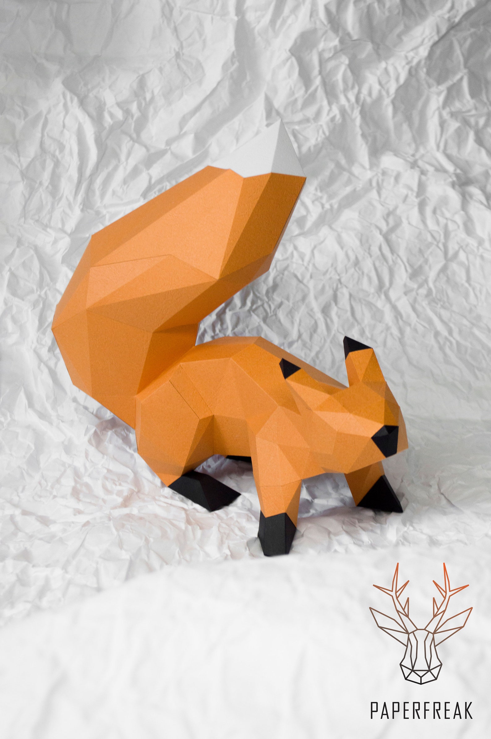 Papercraft 3d SQUIRREL 3D Type 2 Low Poly Paper Sculpture Diy - Etsy