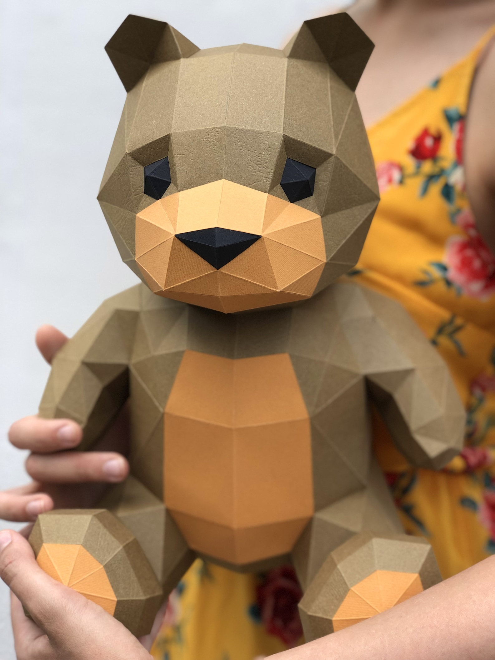 Papercraft 3D TOY BEAR V2 Low Poly Paper Sculpture Diy Gift - Etsy